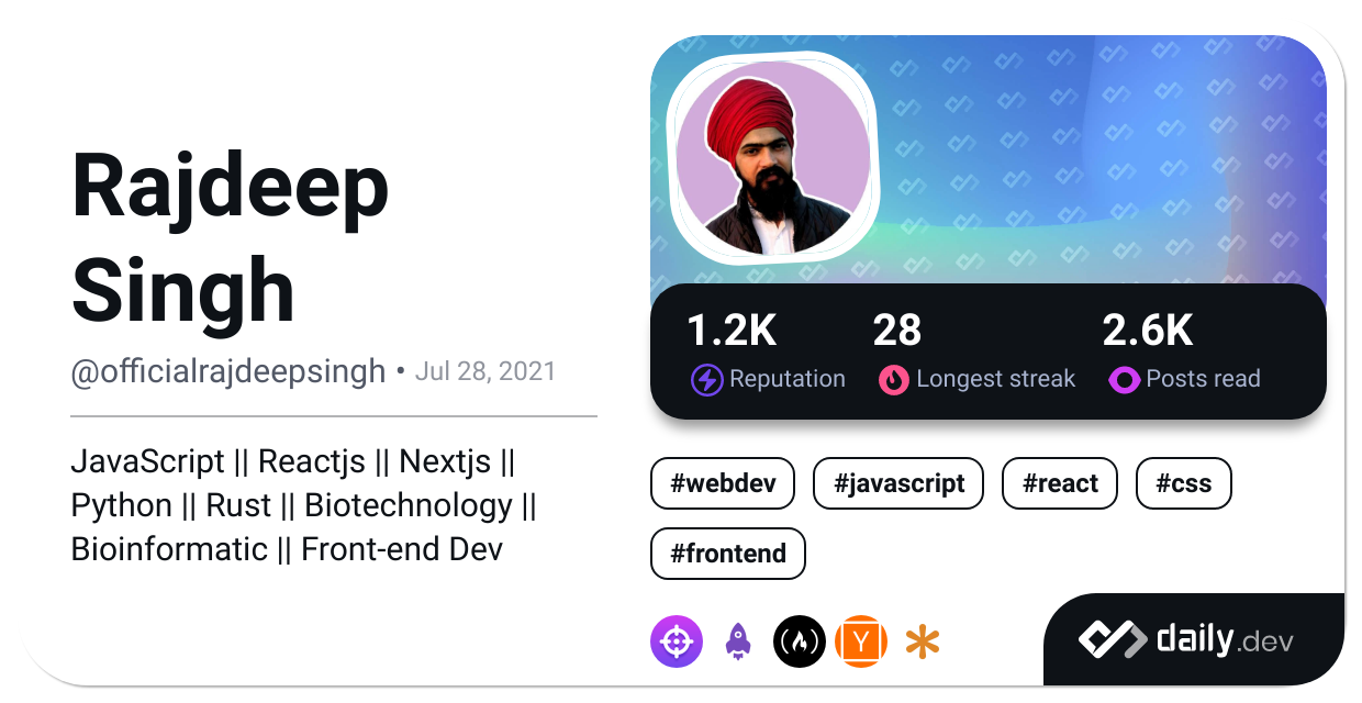 Rajdeep singh | daily.dev