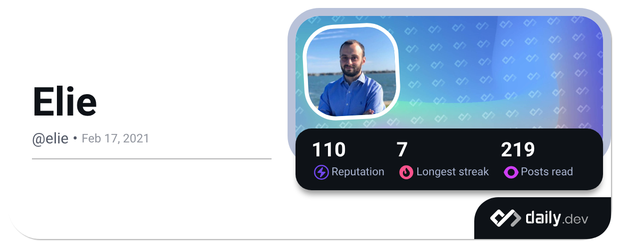 Elie (@elie) | daily.dev