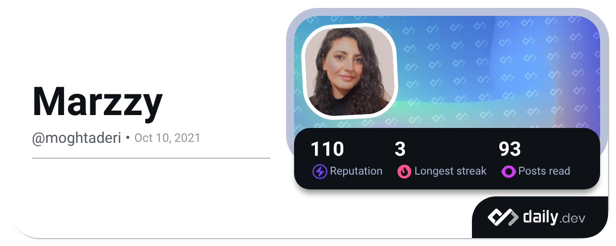 Marzzy (@moghtaderi) | daily.dev
