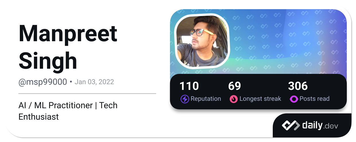 Manpreet Singh | daily.dev