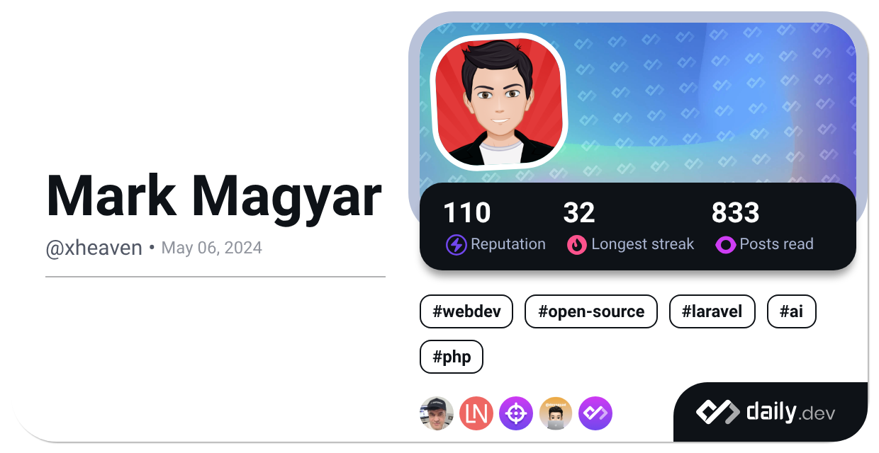 Mark Magyar (@xheaven) | daily.dev