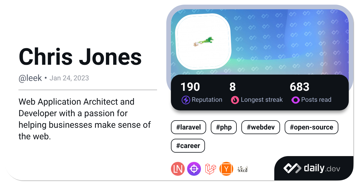 Chris Jones (@leek) | daily.dev