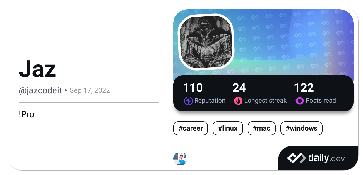 Jaz (@jazcodeit) | daily.dev