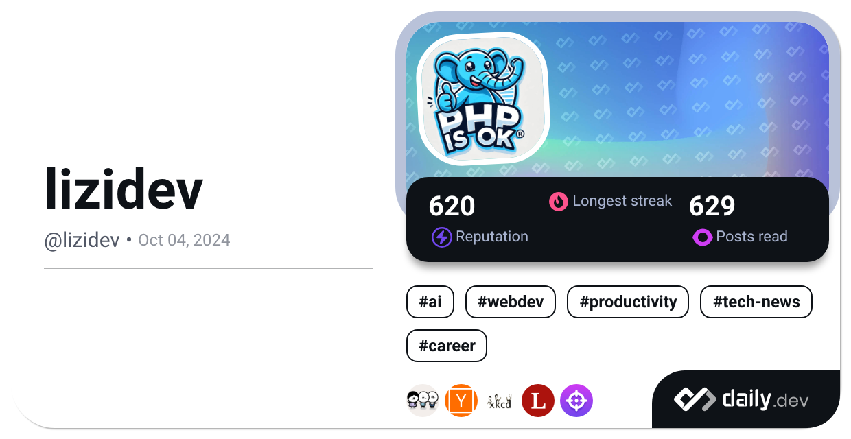 lizidev (@lizidev) | daily.dev