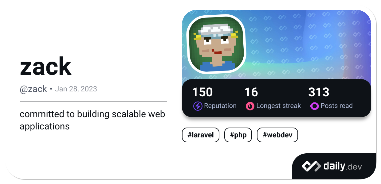 zack (@zack) | daily.dev