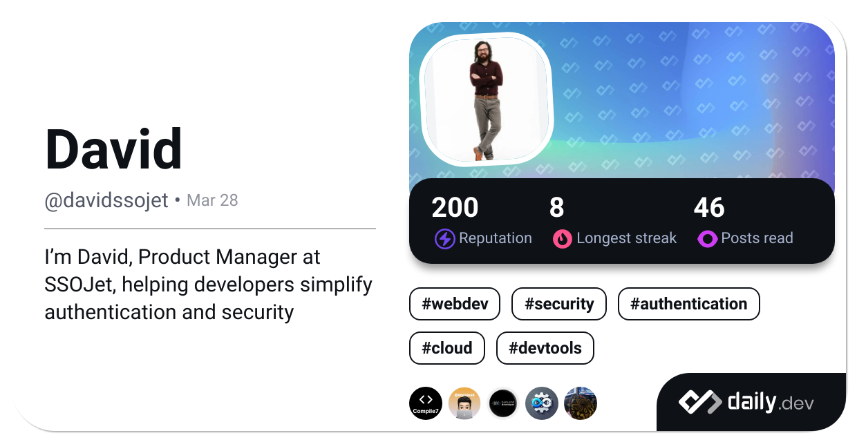 David (@davidssojet) | daily.dev