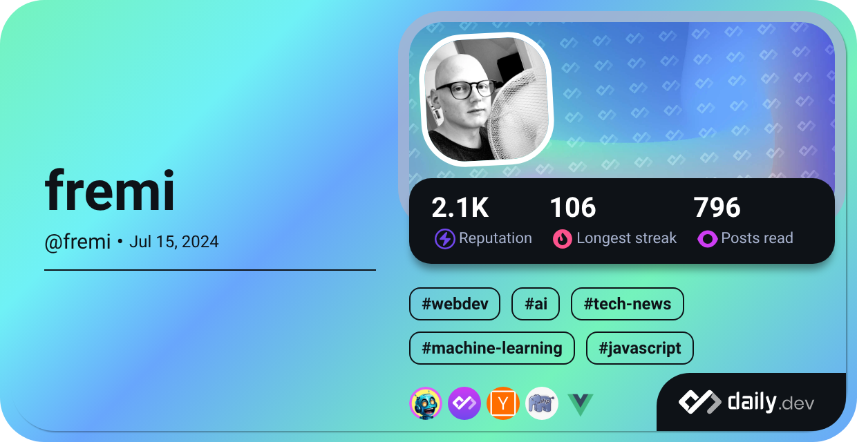 fremi (@fremi) | daily.dev