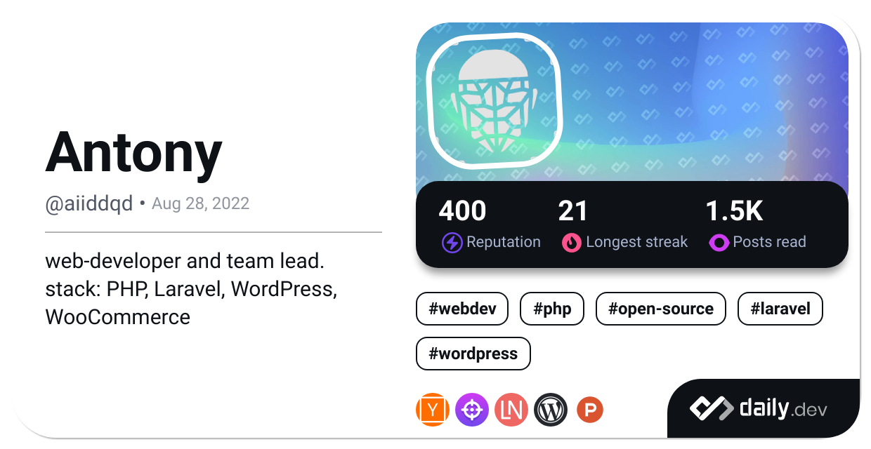 Recent posts by Antony (@aiiddqd) | daily.dev
