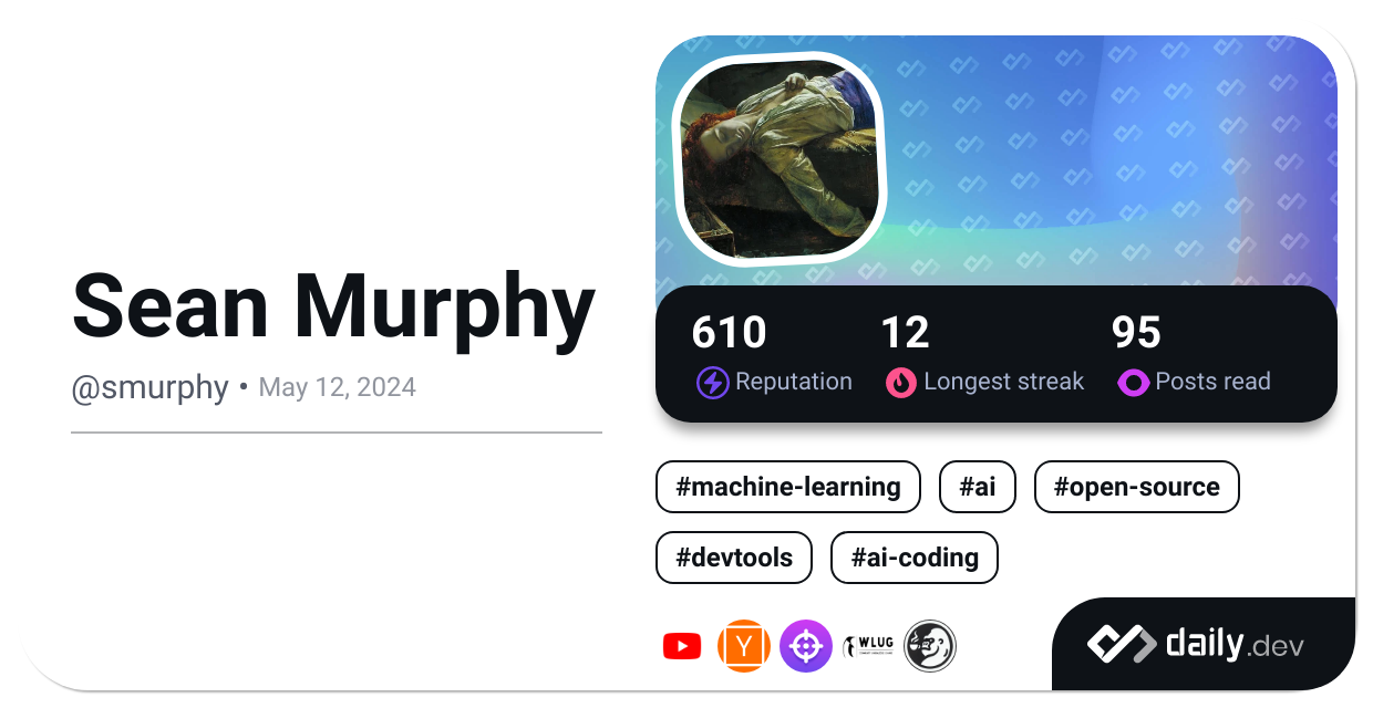 Sean Murphy (@smurphy) | daily.dev
