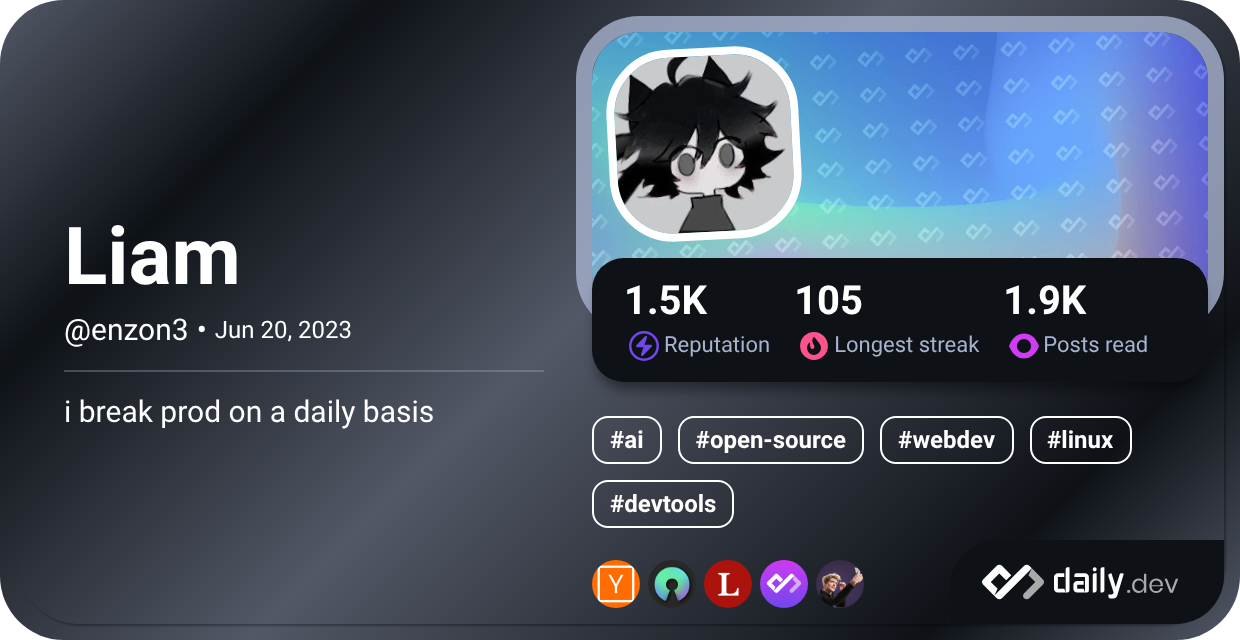 Liam | daily.dev