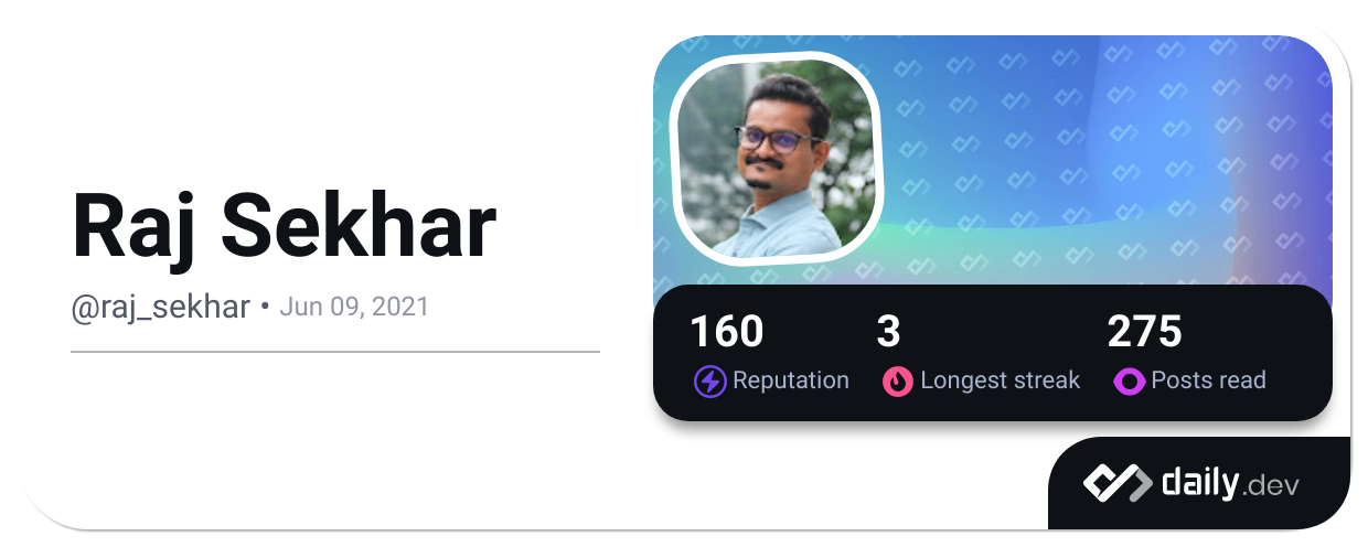 Raj Sekhar (@raj_sekhar) | daily.dev