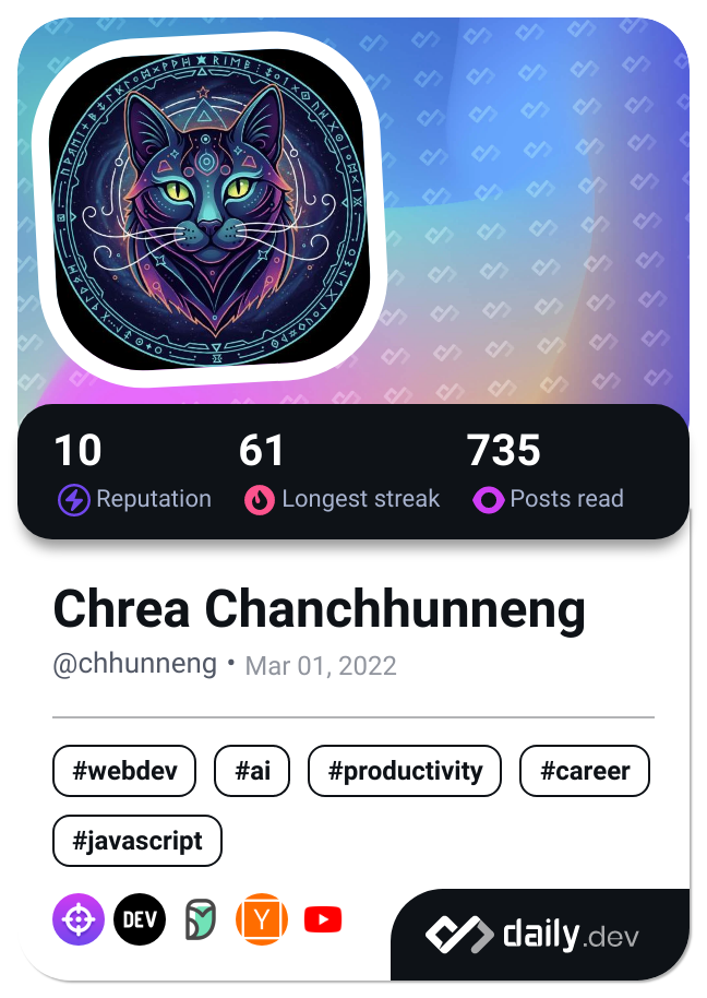 Chhunneng (Chrea Chanchhunneng) · GitHub