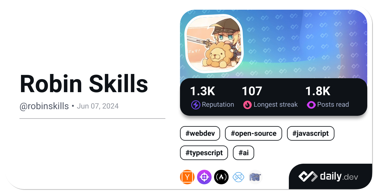 Robin Skills | daily.dev