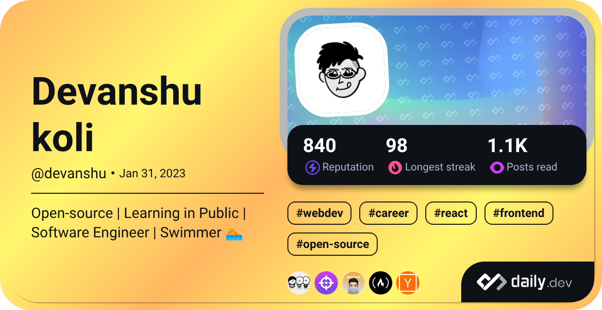 Devanshu koli | daily.dev