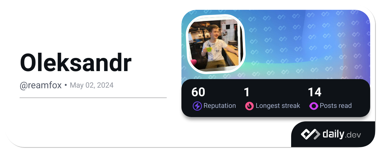 Oleksandr | daily.dev