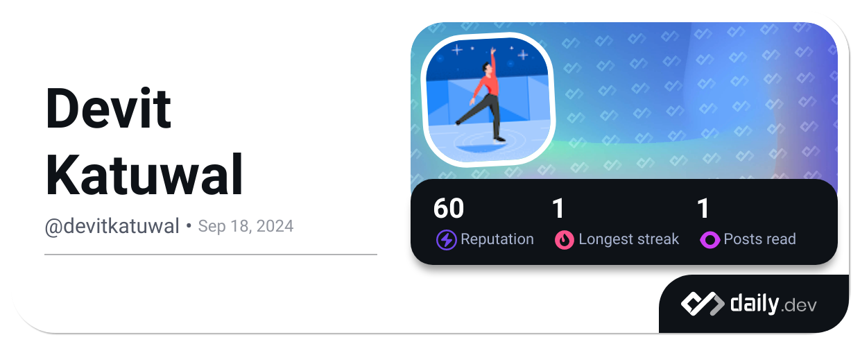 Devit Katuwal (@devitkatuwal) | daily.dev