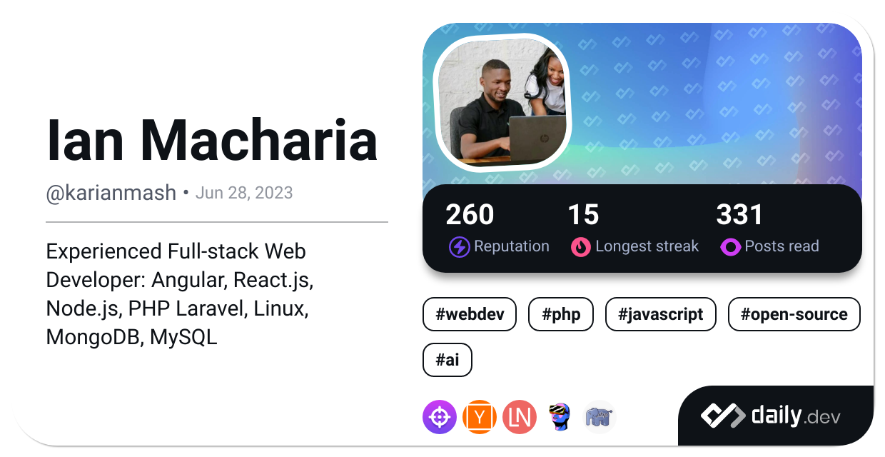 Ian Macharia | daily.dev