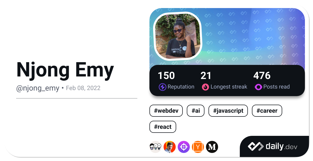 Njong Emy (@njong_emy) | daily.dev