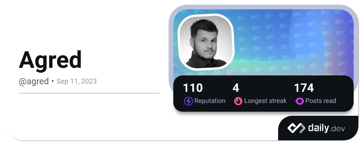 Agred (@agred) | daily.dev