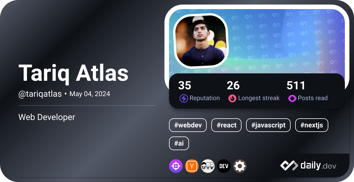 Posts upvoted by Tariq Atlas (@tariqatlas) | daily.dev