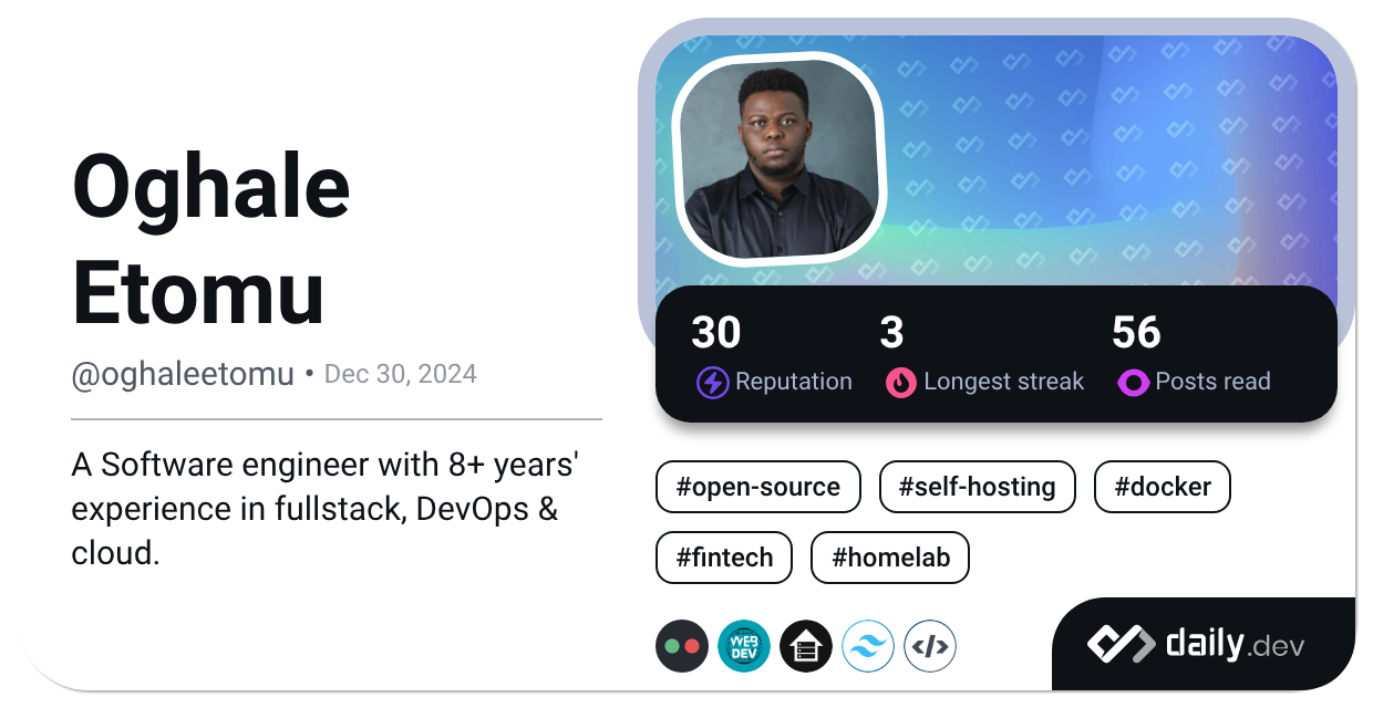 Oghale Etomu (@oghaleetomu) | daily.dev
