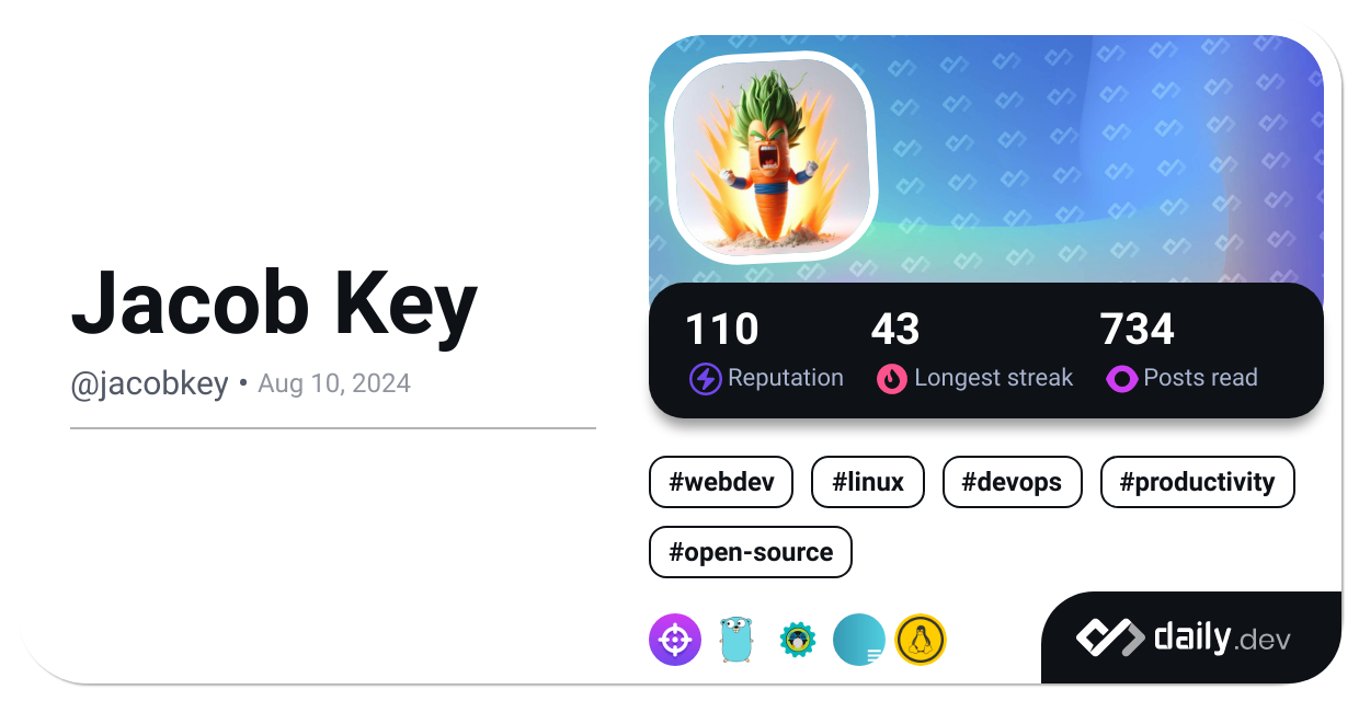 Jacob Key (@jacobkey) | daily.dev