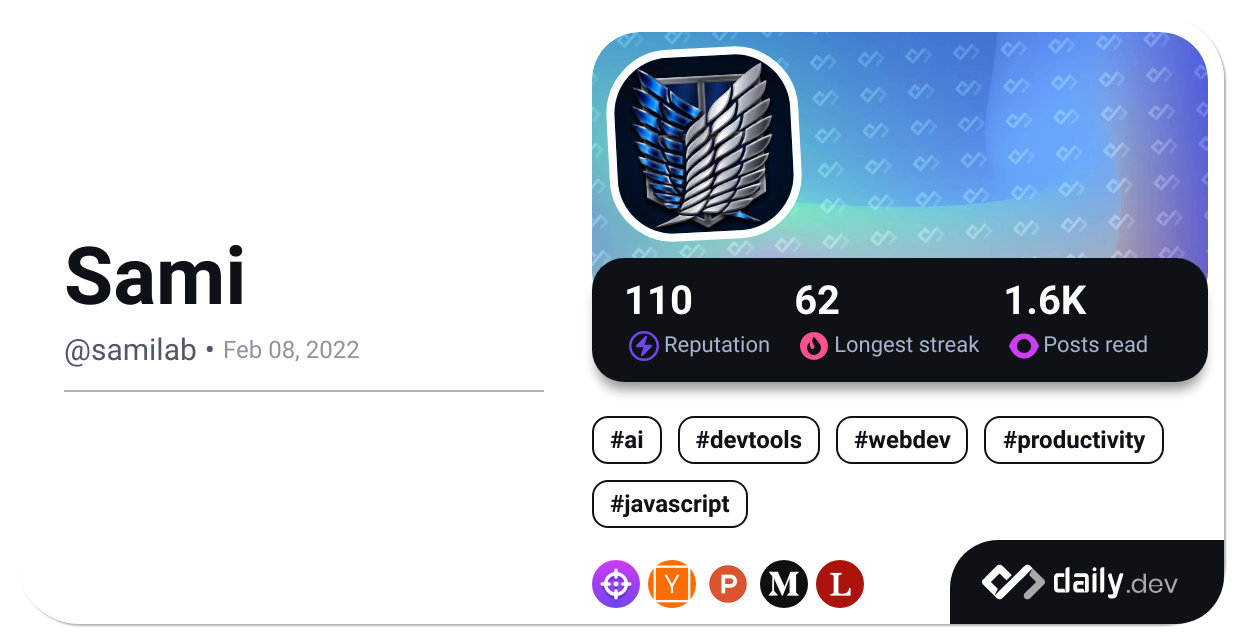 Sami (@samilab) | daily.dev