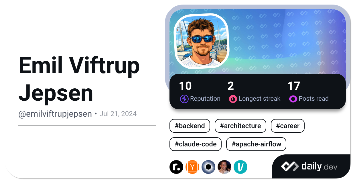 Emil Viftrup Jepsen (@emilviftrupjepsen) | daily.dev